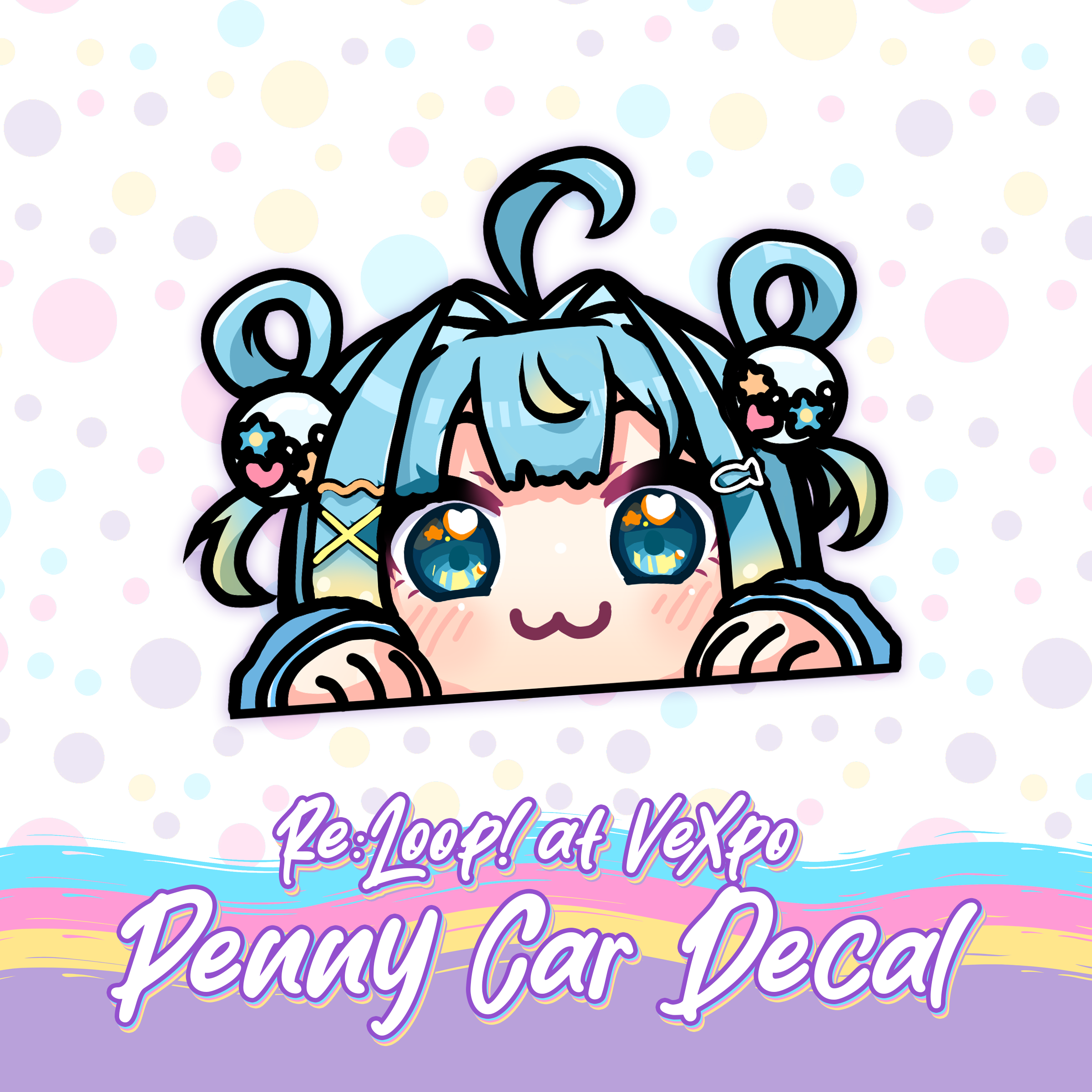Penny Puffball : Re:Loop! Car Decal – Kawa Entertainment