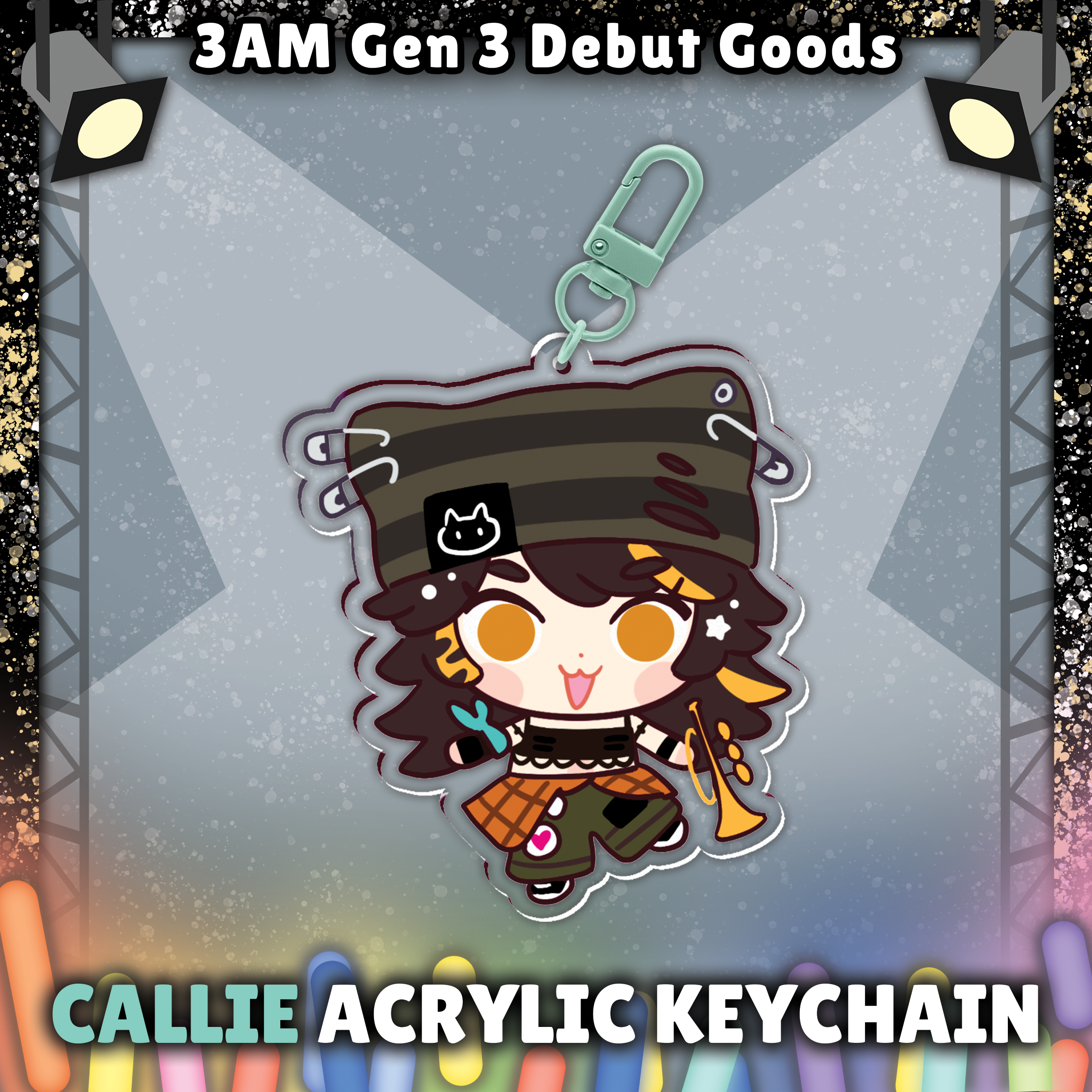 3 AM : RockStar Callie Chibbers Keychain – Kawa Entertainment