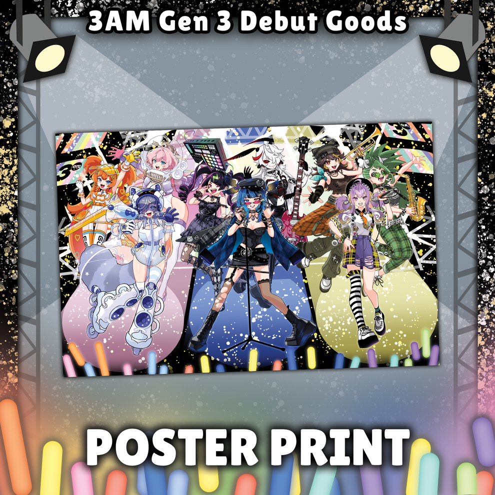3 AM : RockStar 11x17 Poster Print – Kawa Entertainment