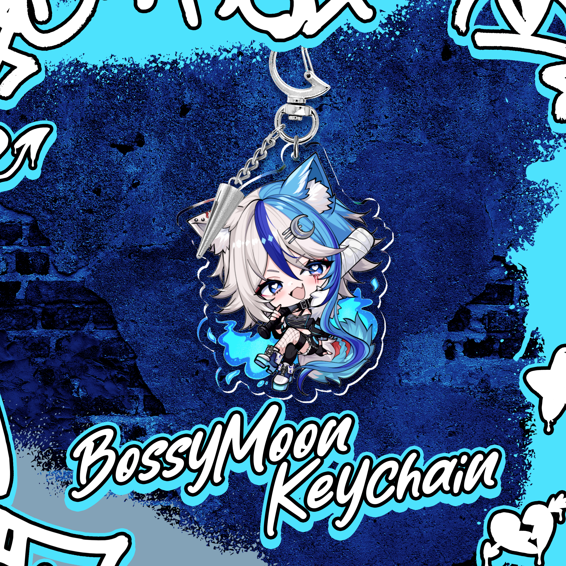 BossyMoon : Acrylic Keychain – Kawa Entertainment