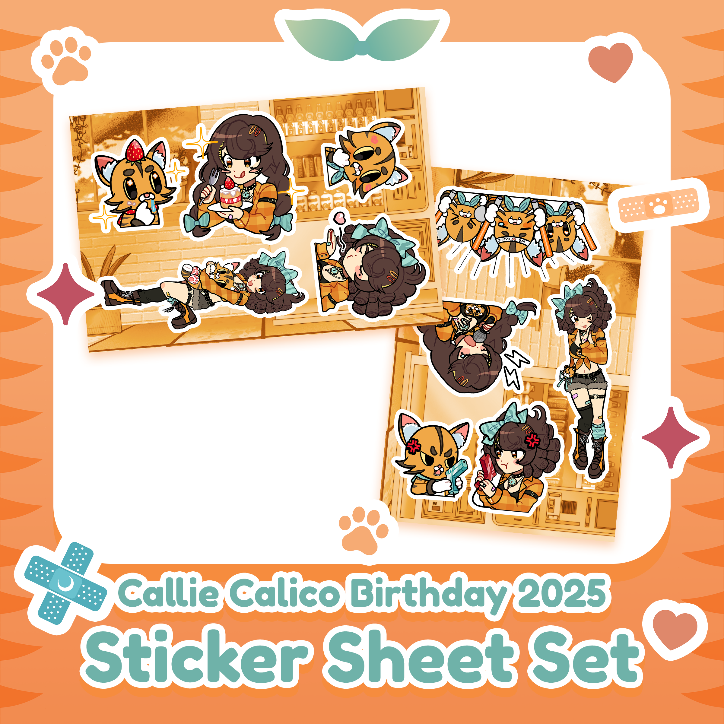 Callie Calico : Sticker Sheet Set – Kawa Entertainment