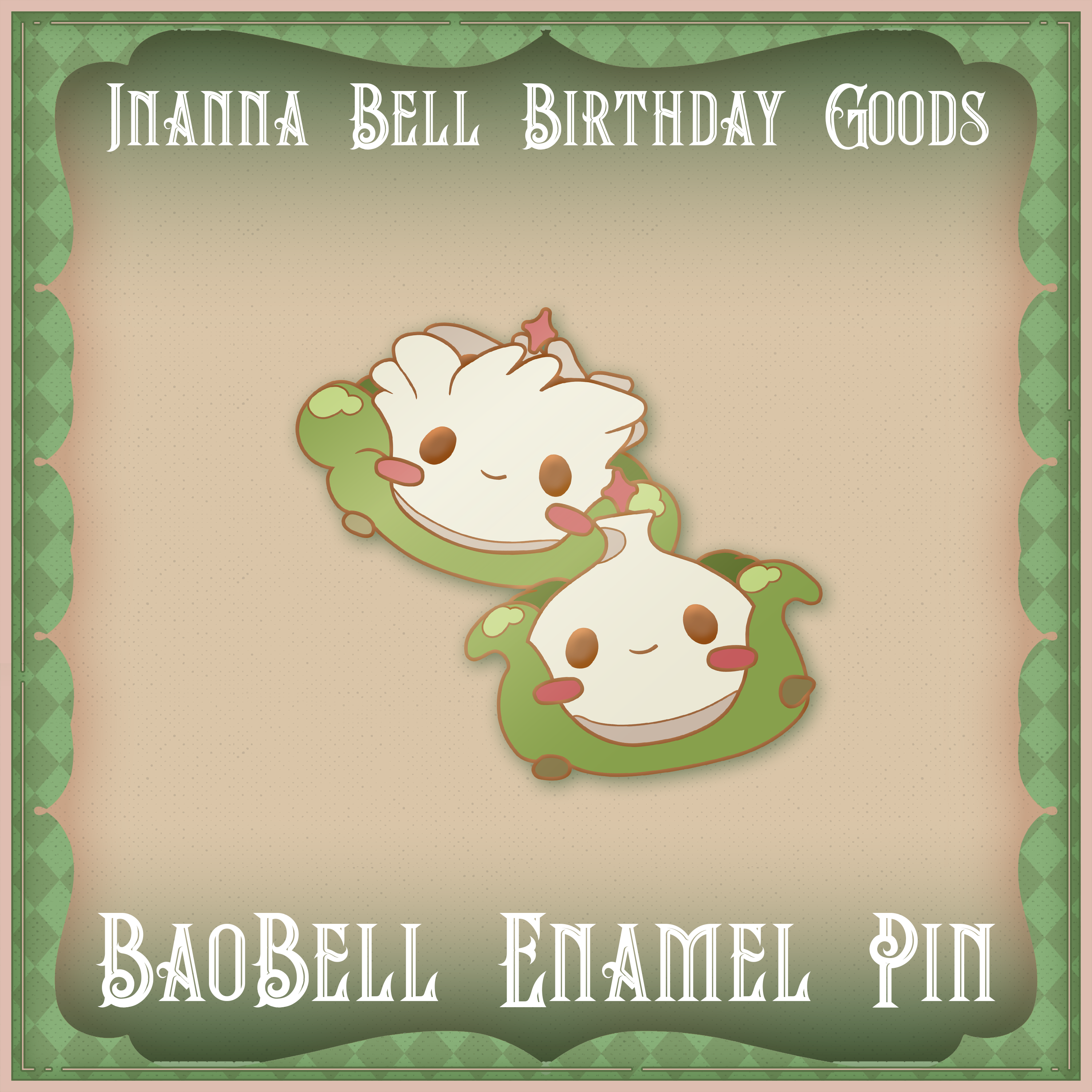 Inanna Bell : BaoBell Enamel Pin – Kawa Entertainment