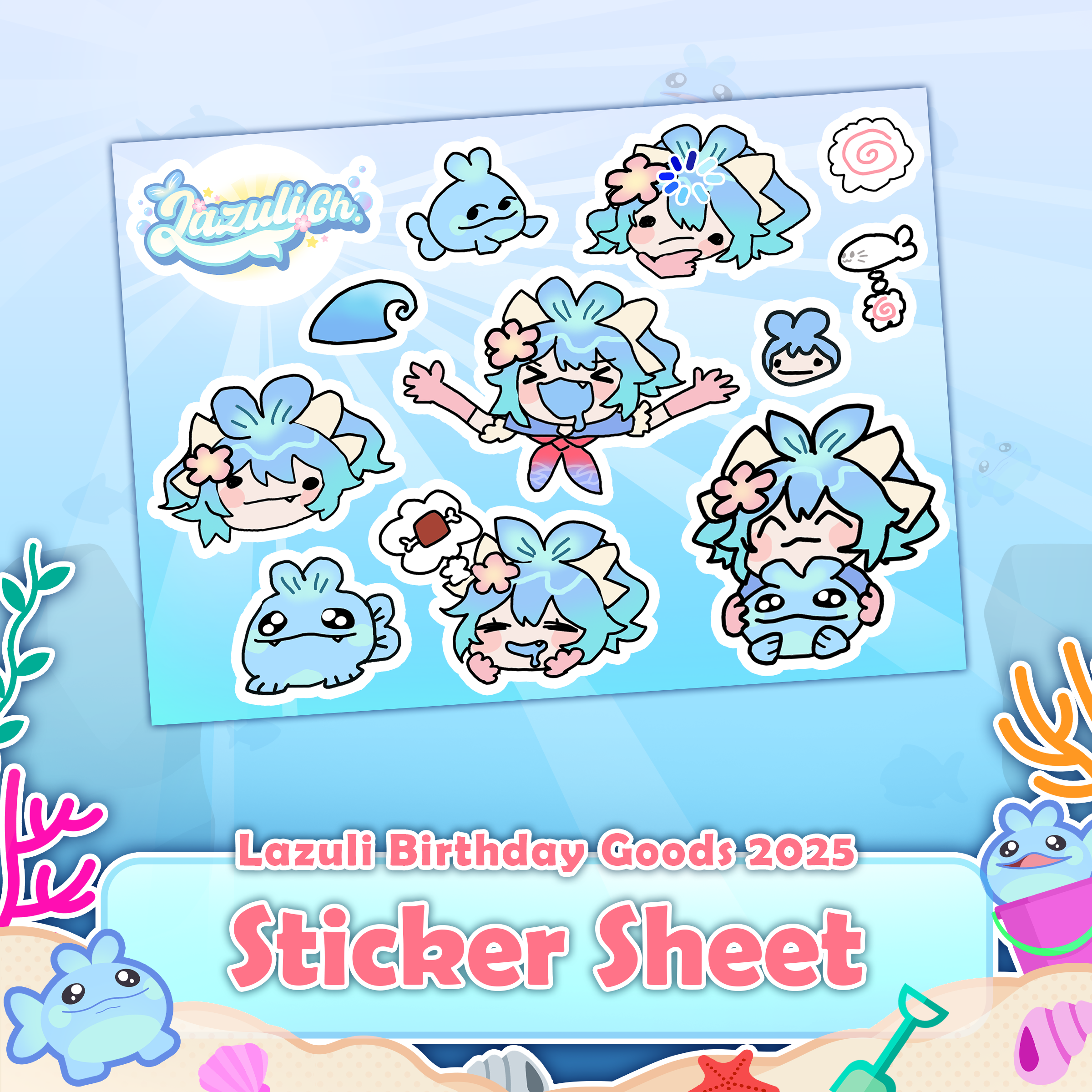 Lazuli : Sticker Sheet – Kawa Entertainment