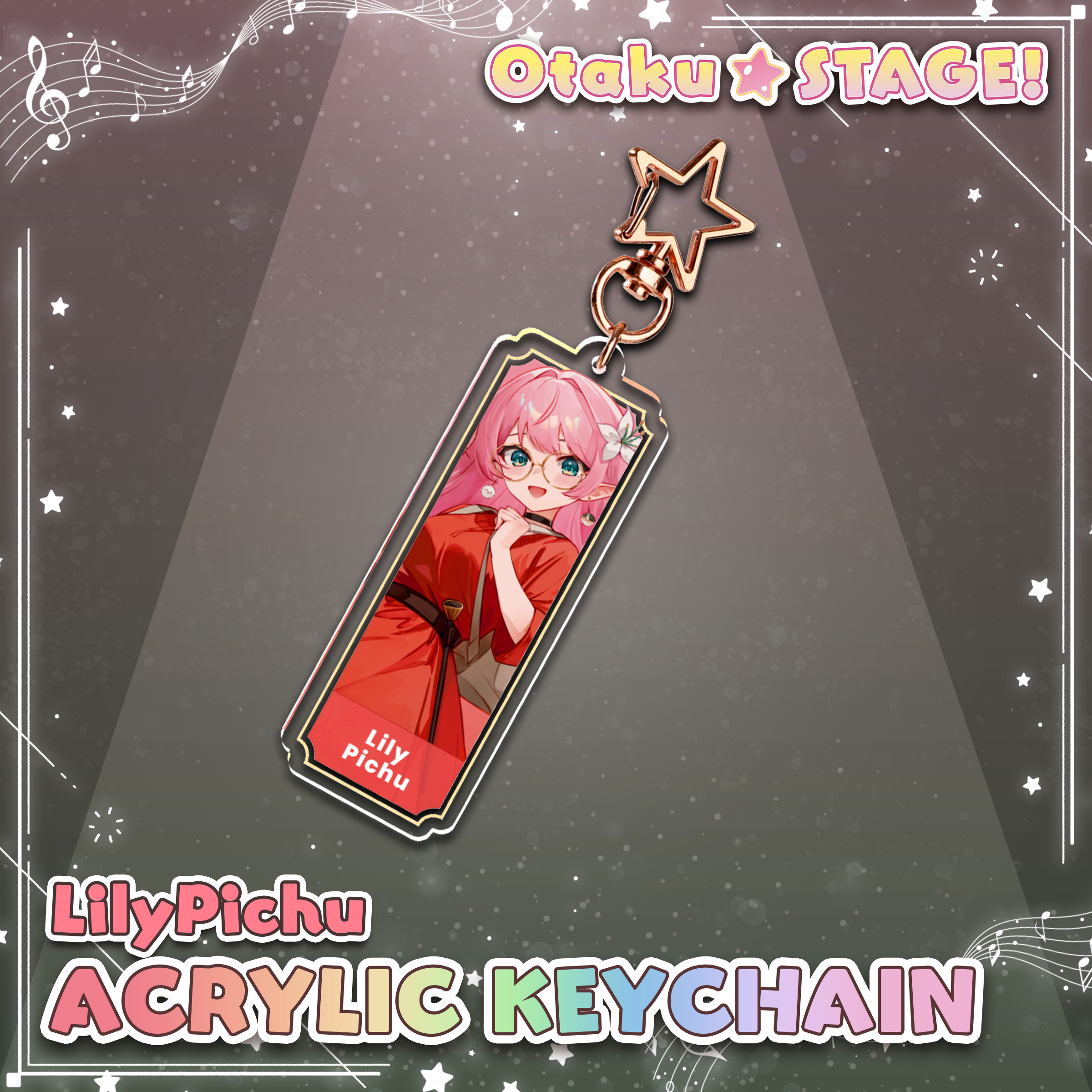 LilyPichu : Otaku Stage Acrylic Keychain – Kawa Entertainment