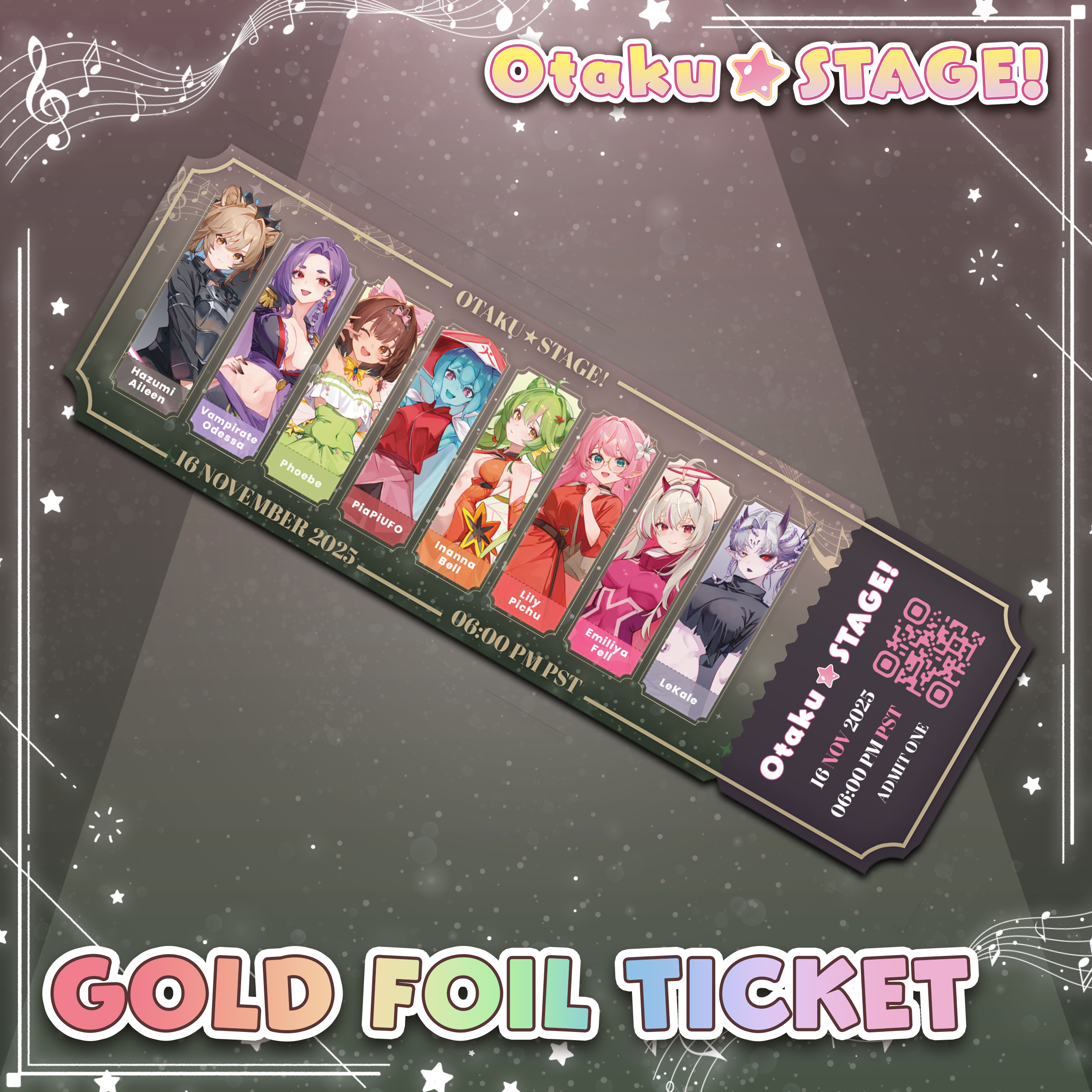 Otaku Stage : Collectable Ticket – Kawa Entertainment
