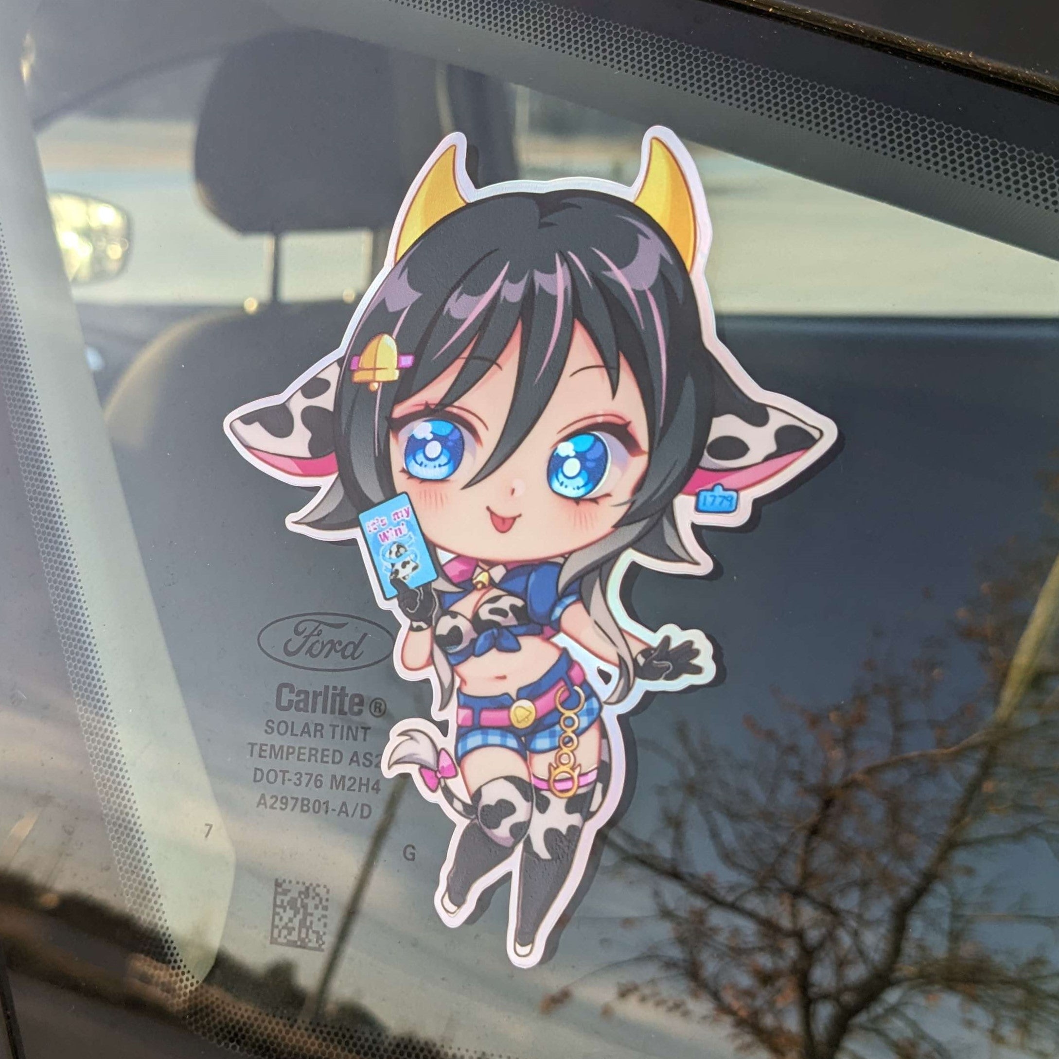 Muu Inanaku : Holographic Chibi Car Decal – Kawa Entertainment