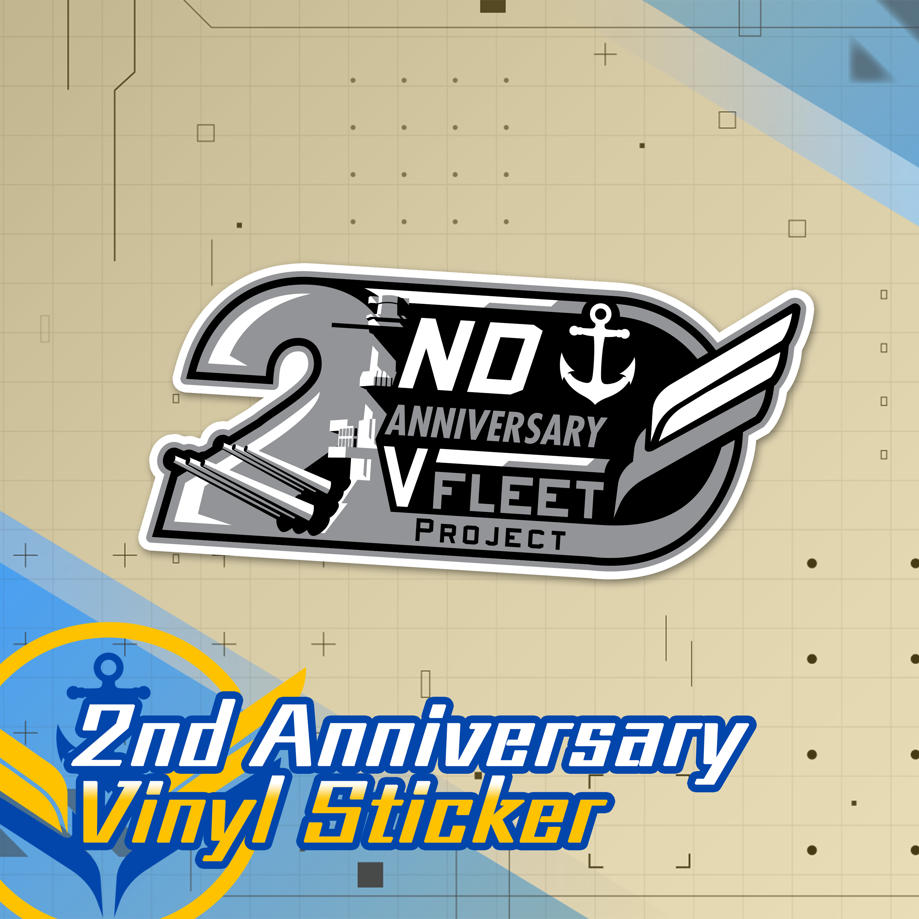 VFleet Project : 2nd Anniversary Vinyl Car Sticker – Kawa Entertainment