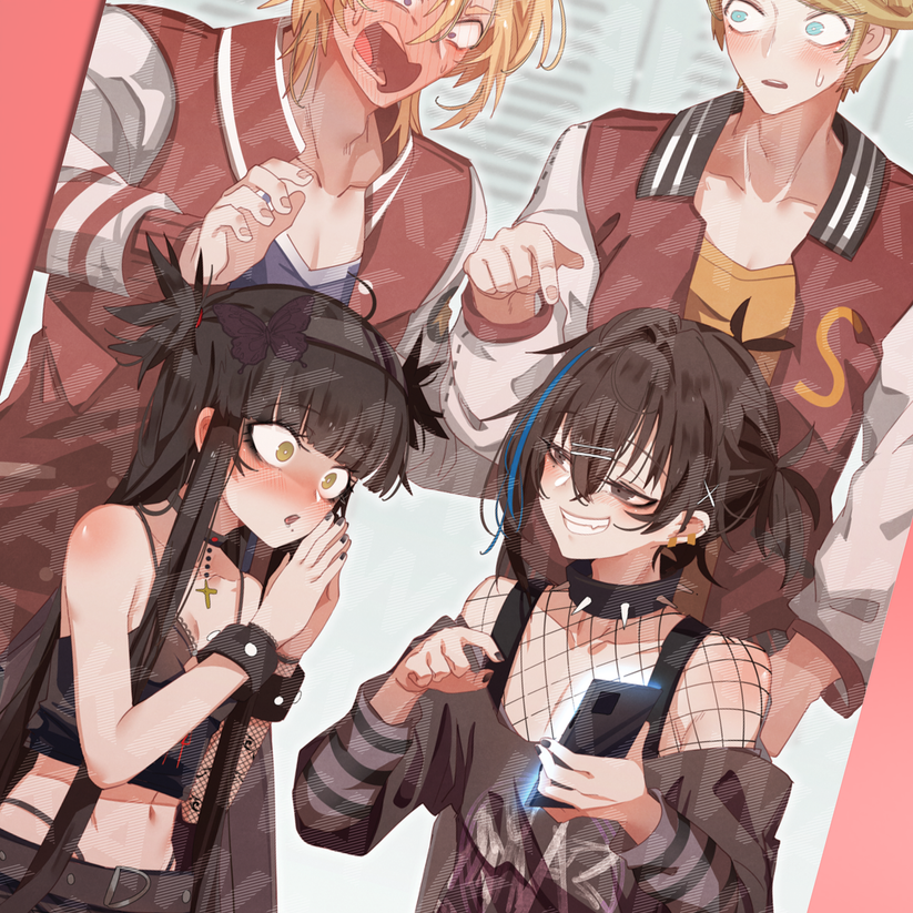 Goth Girl And The Jock Crossover Poster Kawa Entertainment