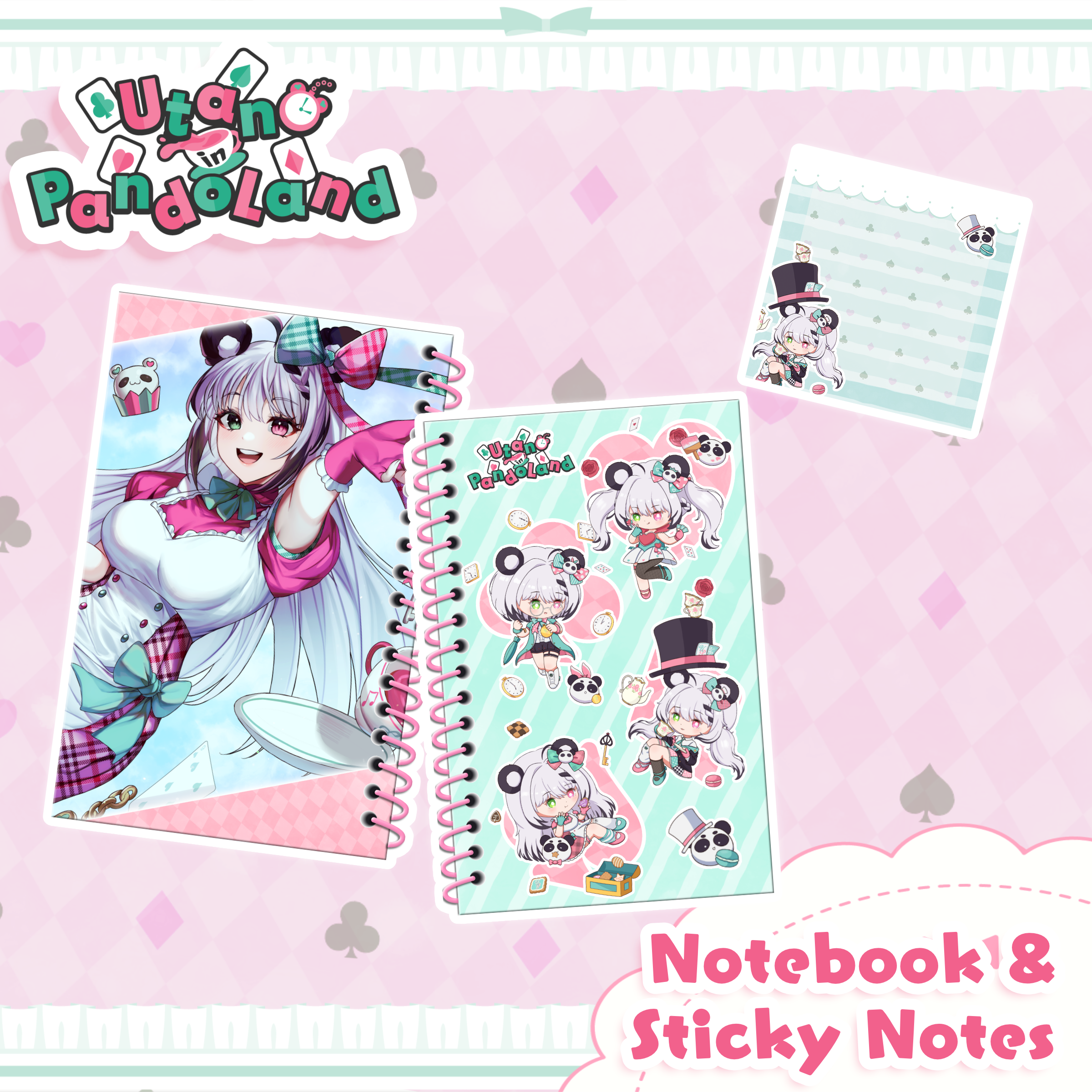 Utano Pandora : Notebook and Sticky Notes – Kawa Entertainment