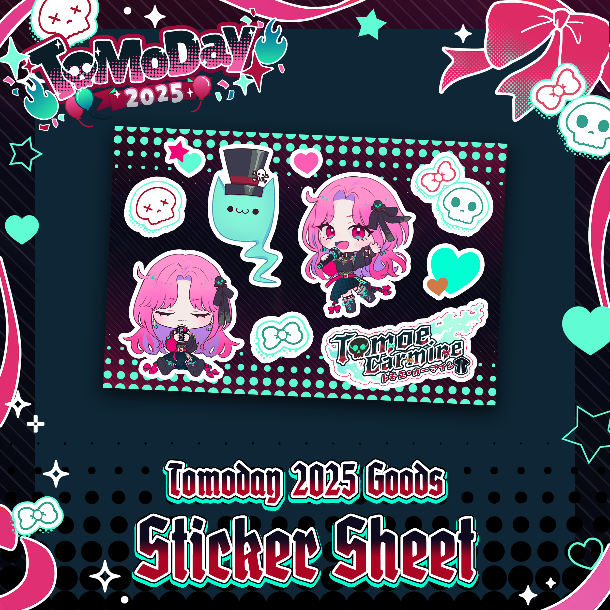 Tomoe Carmine : Sticker Sheet – Kawa Entertainment